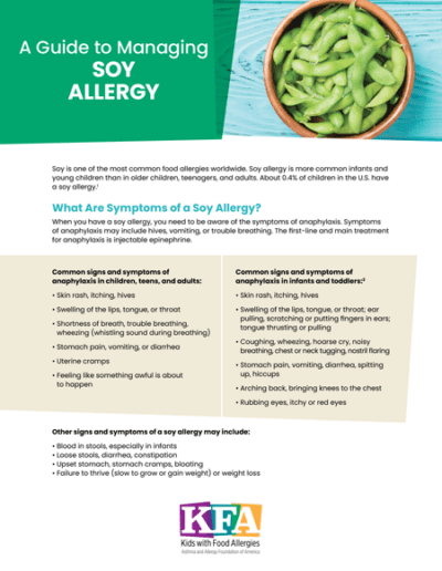 Soy Allergy | Kids with Food Allergies